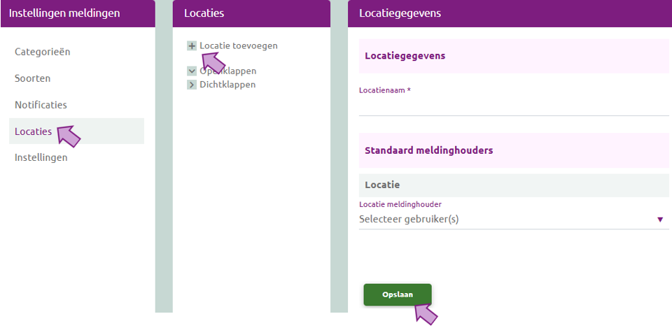 Locaties aanmaken en beheren – Pharius. Online guide!